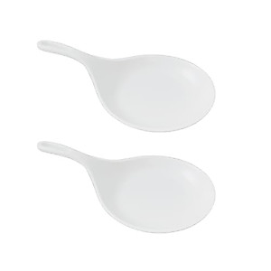 2 Handheld Plates Korean BBQ & Hot Pot Plates, Boki Plate, Mukbang Plate, Plates With Handles, Spoon Plate, Buffet Restaurant Sushi Pasta Catering Appetizer Serving Plate (Melamine)