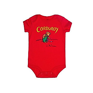 Out of Print Infant Corduroy Bodysuit 6 Month Red