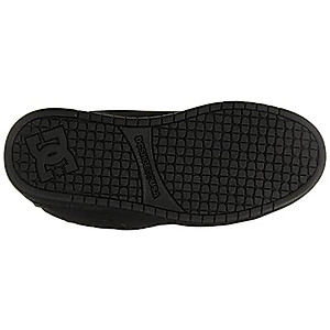 DC Men's Court Graffik Skate Shoe, Black/Black/Black, 10 D D US