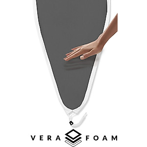 Reliable 320LB Home Ironing Board - Made in Italy 2-in-1 Home Ironing Table with Large 55 Inch Pressing Surface (Extended), Iron Board Made with Heavy-Duty Tube Frame Construction, Strong Iron Rest