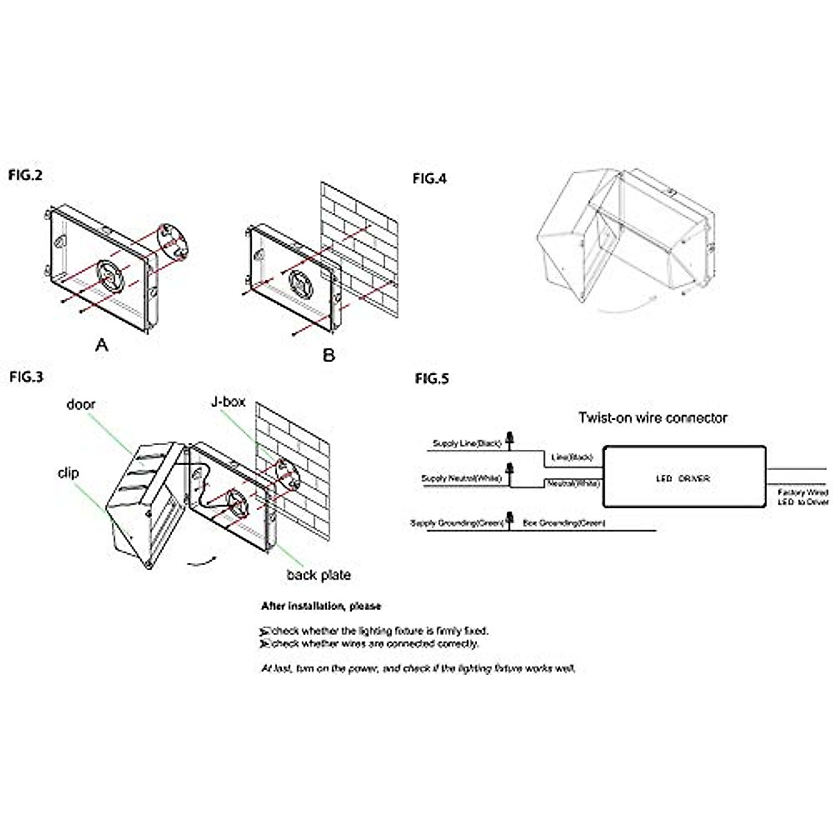 Light in Depot LED Wall Pack Light 40w - with Photocell Dusk to Dawn - 5000K (175w MH Equal) AC120v-277v Outdoor Security Lighting - Waterproof IP65-0-10v Dimmable (40w, 2 Pack)