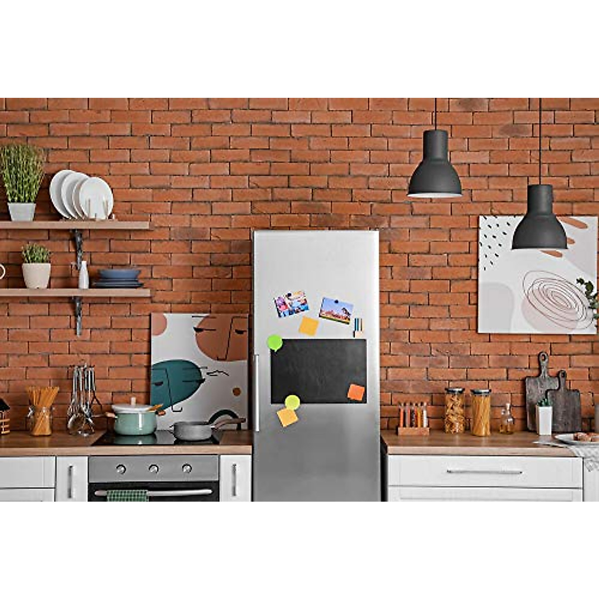 Set of 5 Glass Kitchen Canisters with Airtight Stainless-Steel Lid - Dishwasher Safe, Storage Jars for Kitchen, Bathroom & Pantry Organization, Ideal for Flour, Sugar, Coffee, Cookie Jar, Candy, Snack