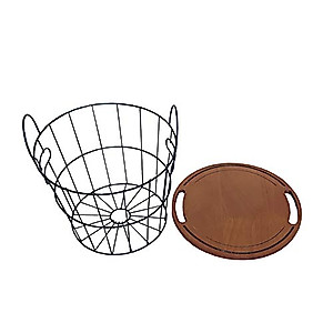 Abite Storage Box, Takelich Round Basket, 8.7 x 8.7 x 8.3 inches (22 x 22 x 21 cm), Black, Round