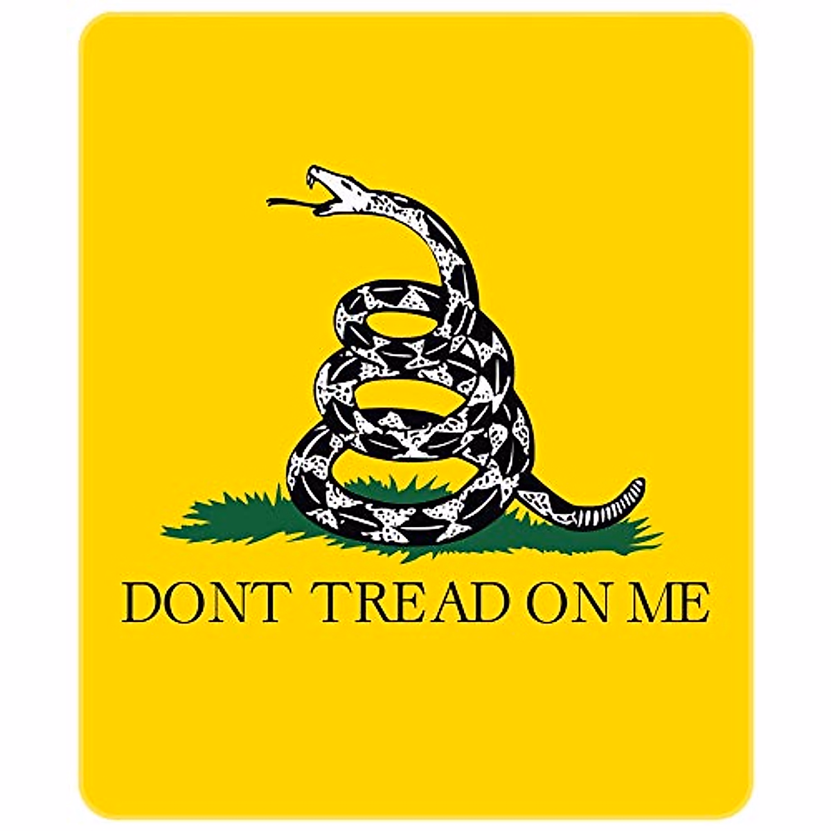 Infinity Republic - Don't Tread On Me Gadsden Snake Soft Fleece Throw Blanket - 50x60 Perfect for Living Rooms, bedrooms, Kids' Rooms, Outdoors!