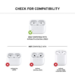 UAG Designed for AirPods Pro Case (2nd Generation 2022) Metropolis Ballistic ARMR Black - Rugged Protective Case Cover Compatible with MagSafe Charging with Keychain Carabiner by URBAN ARMOR GEAR
