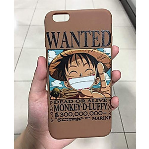 for iPhone Xs Max Case, for iPhone Xs Max Cover, Cute Japan Cartoon Anime One Piece Luffy Soft Silicone Case Cover for iPhone Xs Max XR 6S 7 8 Plus (for iPhone Xs Max)