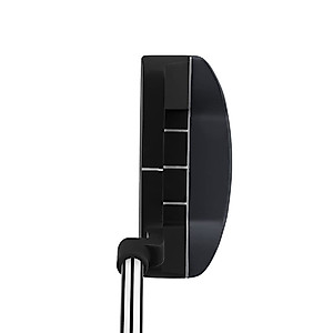 Golf Club Putter Men Right Hand Steel Rod Zinc Alloy Head R Stiffness Golf Putters Golf Practice with Golf Headcover (Black)