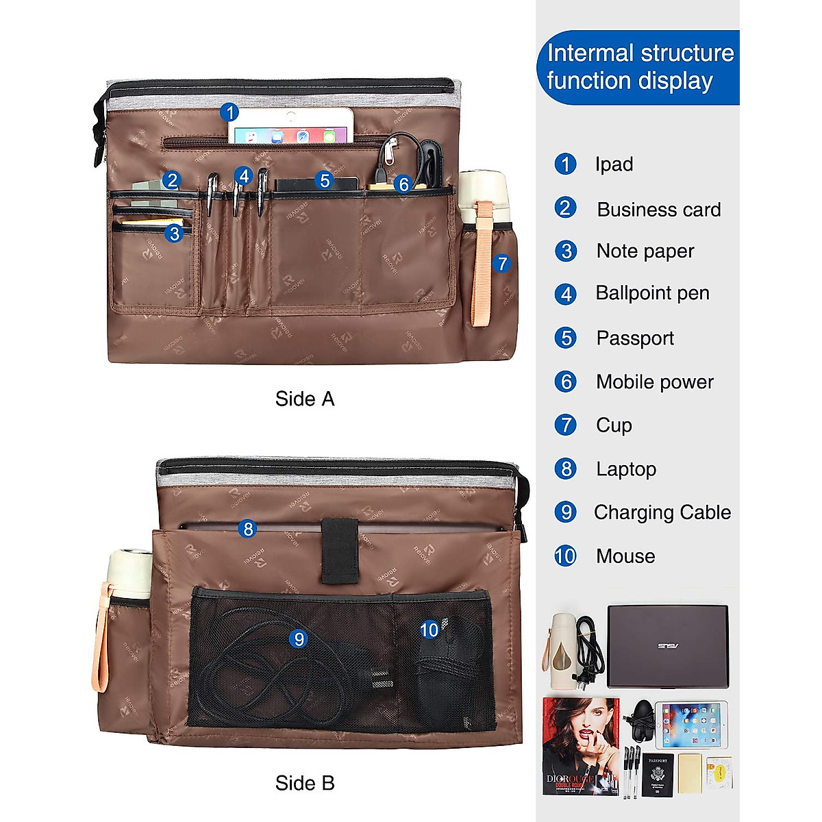 TANTO Laptop Tote Bag, Women Work Bag 15.6 Inch Laptop Bag with USB Charging Port Teacher Bag Computer Bag Professional Handbag Waterproof Shoulder Bag Satchel Purse