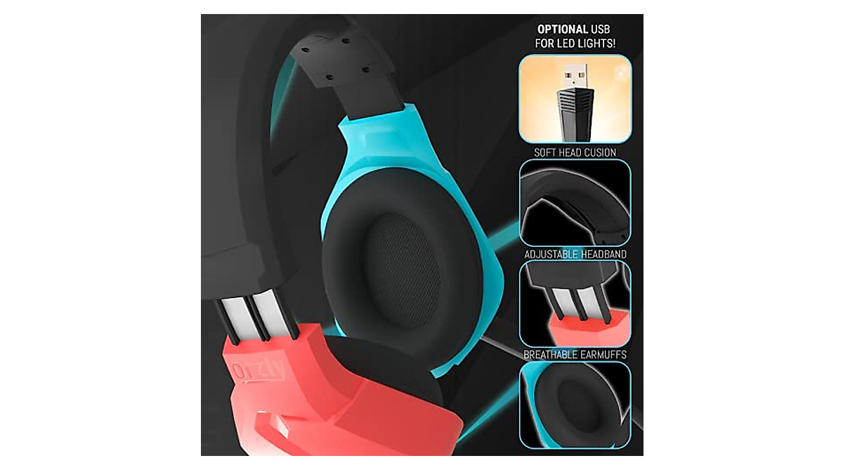 Orzly Gaming Headset for Nintendo Switch - RXH-20