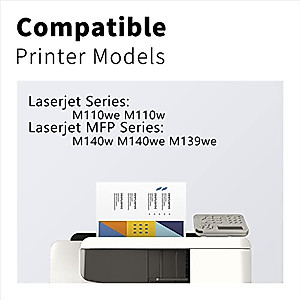 LemeroSuperx Compatible Toner Cartridge Replacement for HP 141A W1410A Black Toner Cartridge(No Chip) , for Laserjet M110we M110w MFP M139we M140w Printer (1 Black)