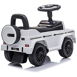Best Ride On Cars Mercedes G-Wagon Push Car, White, Large