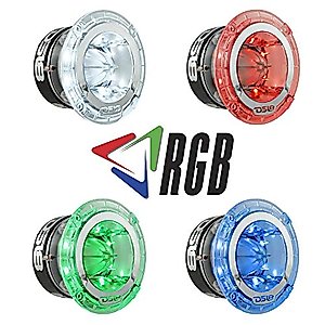 DS18 PRO-TW4L RGB Super Tweeter - 1.75", Polycarbonate Frame and Titanium Diaphragm, 560W Max, 280W RMS, 4 Ohms, Built in Crossover - PRO Tweeters are The Best in The Pro Audio Market (1 Speaker)