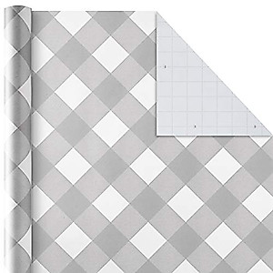 Hallmark All Occasion Wrapping Paper with Cut Lines on Reverse (6 Rolls: 180 sq ft ttl) Happy Birthday, Polka Dots, Blue Flowers for Birthdays, Mothers Day, Weddings, Graduations, Bridal Showers