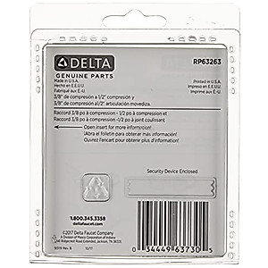 Delta Faucet RP63263, Chrome,1/2' x 3/8'