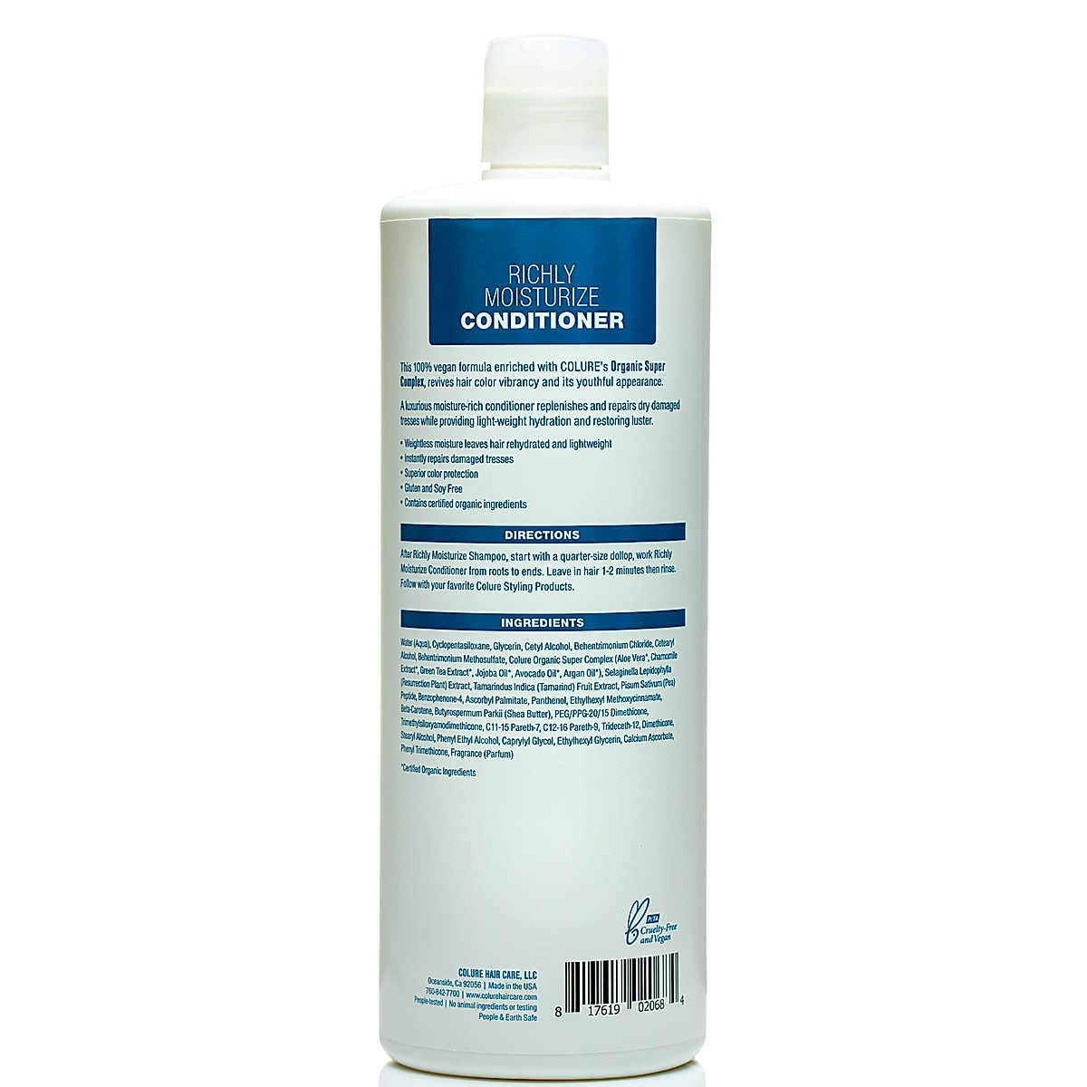 COLURE Richly Moisturize Conditioner Instantly Rehydrates Dry Color-Treated Hair (33.8 oz)
