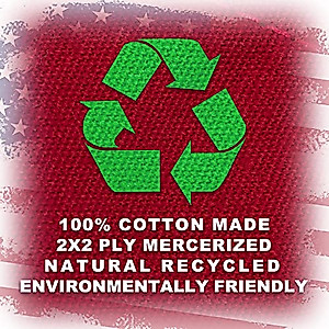 American Flag 3x5 ft 100% Cotton Made, Heavy Duty US Flag USA with Embroidered Stars, Sewn Stripes, Durable United States Flags Indoor House Flags