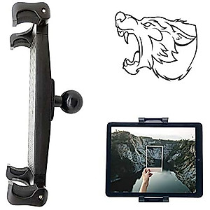 LycoGear Universal Smartphone Tablet Holder w/1" Rubber Coating Ball for All iPad Pro Air Mini iPhone MAX Pro Galaxy Tab (Compatible with Ram, Arkon Robust Mount & All 1 inch Socket System)