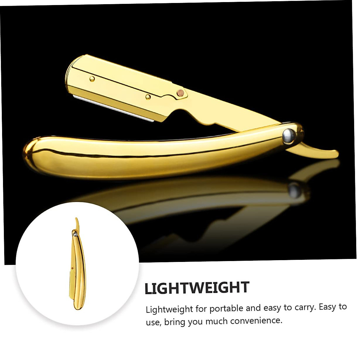 minkissy Engraved Razor Holder Blade Single Man Abs