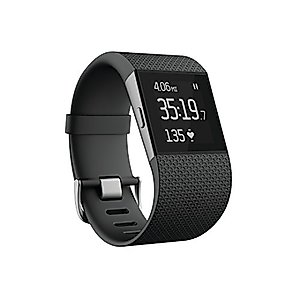 Fitbit Surge Fitness Superwatch, Black, Large (US Version)