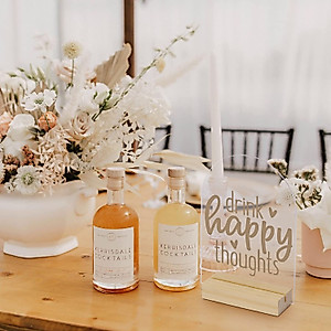 JINMURY Clear Arch Acrylic Sign with Wood Stand-10 Pack 5x7 Inch Blank Arched Acrylic Sheets with Wood Base, DIY Acrylic Arch Sign Blank for Wedding Table Numbers Menu Signs Bar List Sign