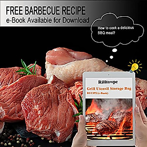 Grill Storage Bag, Grilling Bags for Outdoor Grilling, Grill Tool Storage, Grill Hardware & Tools BBQ Bag, Oxford Cloth BBQ tool Storage Storage Bag, Foldable Grill Bag for Camping and Hiking BBQ.