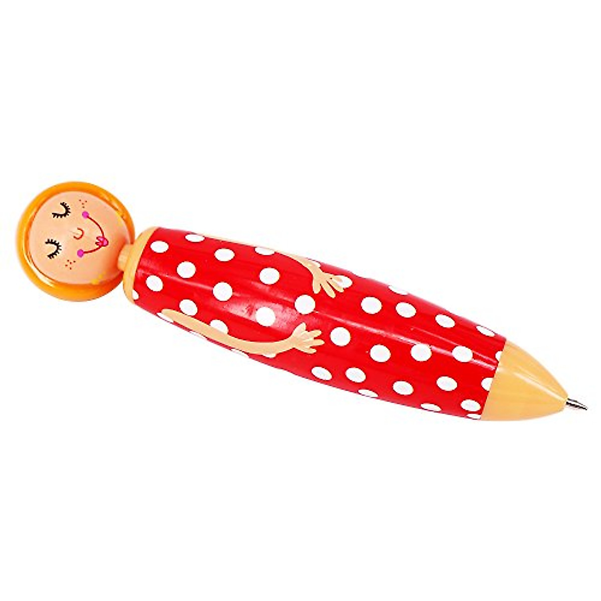SunAngel® Originality Fashion Designed Doll Pen Cartoon ballpoint pen，Cute Creative Stationery and Office Supplies(5PCS)