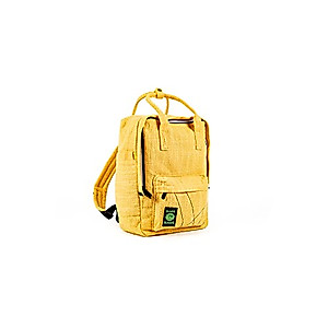 DIME BAGS Hot Box Extra | Hemp Daypack Backpack | Iconic Silhouette and Tons of Space (Yellow)