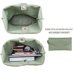 Montana West Hobo Purses and Handbags for Women Vegan Leather Shoulder Bag Top Handle Purse Set 2 pcs with Tassel MWC2-079LGN