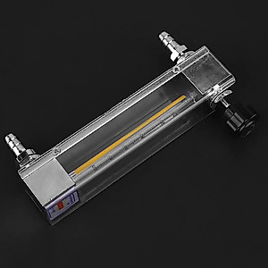 Garosa Liquid Flowmeter LZB-3 Glass Tube Flow Meter Water Flow Meter for Acid Alkaline Liquid Metal Barbed Connector Tool Flowmeter Instrument (10-100mL/min)