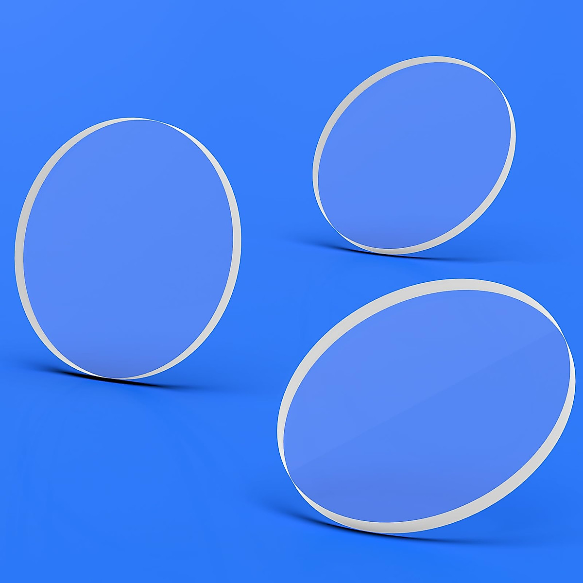 Dofiki 14mm Replacement Laser Lens for D1, D1 Pro, M1 S1 Series Laser Engraver, Lower Glass Protective Lenses for 5W 10W 20W Diode Laser Module (3 Piece)