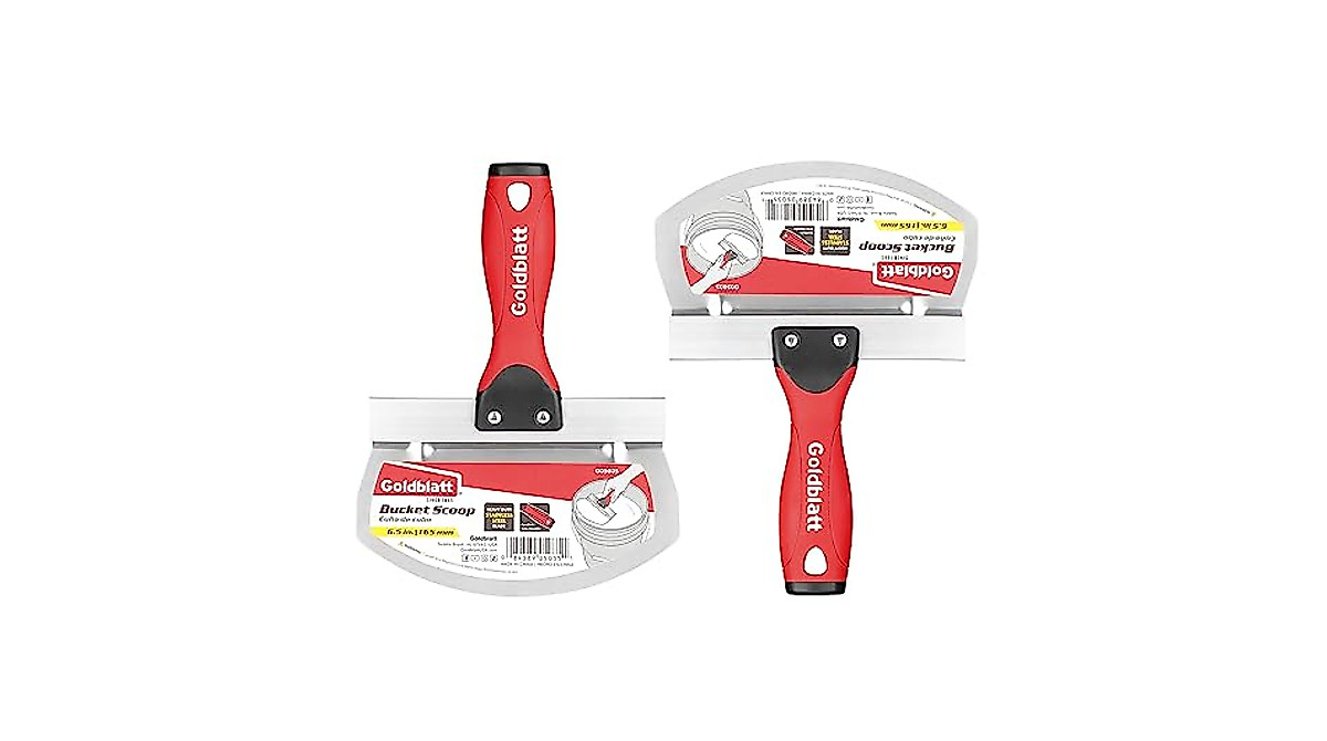 Goldblatt 2-Piece Bucket Scoop for Easy Drywall Work