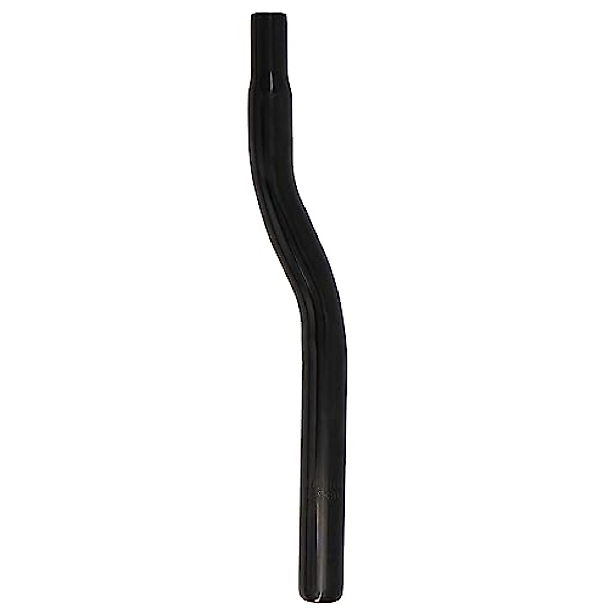 Bike Seat Post W/O Support, Steel Drainpipe Style BMX Bicycle Seat Post Without Support, Multiple Sizes (Black) (27.2 x 350mm)
