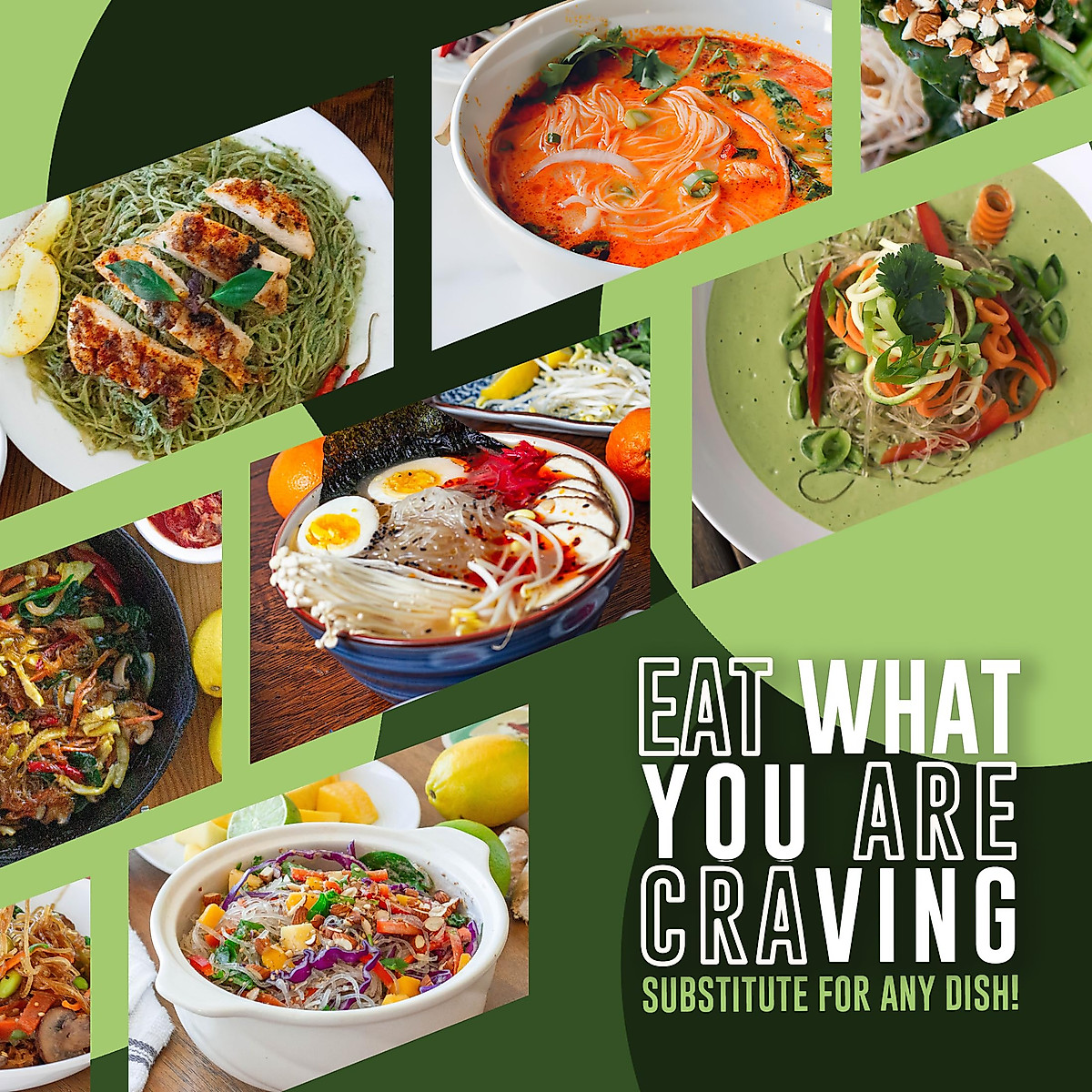 Sea Tangle Kelp Noodles (12oz) - Pack of 6 - Low Calorie Asian Noodles for Healthy Noodle Dishes - Gluten Free, Keto Noodle Sub for Rice Noodles, Glass Noodles, Pad Thai Noodles, Vermicelli