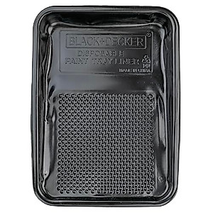 Black+Decker Paint Tray Liner - 10 Pack: Convenient Disposable Liners for Easy Cleanup - Compatible with Standard Paint Trays - Ideal for DIY Projects and Professional Painting Jobs
