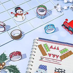 Whaline 24 Rolls Holiday Washi Tapes St. Patrick's Day Shamrock Easter Bunny 4th of July Seasonal Washi Tapes 15mm Assorted Festival Making Washi Tapes for Scrapbook Journal Art Craft, 16.4Ft