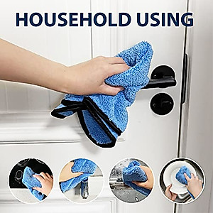 TAHOE TRAILS Bust-HOP Microfiber Towels for Cars, Car Drying Wash Detailing Buffing Polishing Towel with Silk Edgeless Microfiber Cloth, 16x16 in. Pack of 12