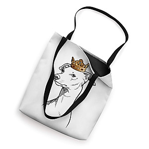 Italian Greyhound Dog Wearing Crown Tote Bag