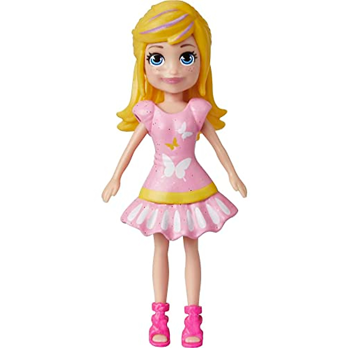 Polly Pocket Travel Toy with 3-inch Doll & 18 Accessories, Puppy & Flower-Themed Fashion Pack