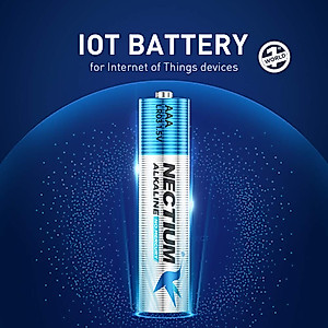 NECTIUM Superior Performance AAA Batteries 8 Count Alkaline Pure-Gold-Bottom IoT Batteries Ultra Power Long Lasting for IoT Devices Smart Lock