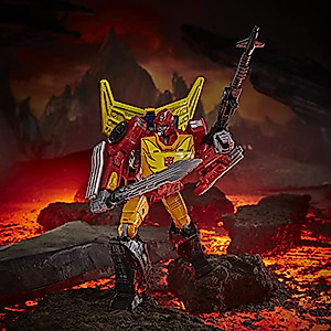 Transformers Toys Generations War for Cybertron: Kingdom Commander WFC-K29 Rodimus Prime with Trailer Action Figure, Kids Ages 8 and Up, 7.5-inch
