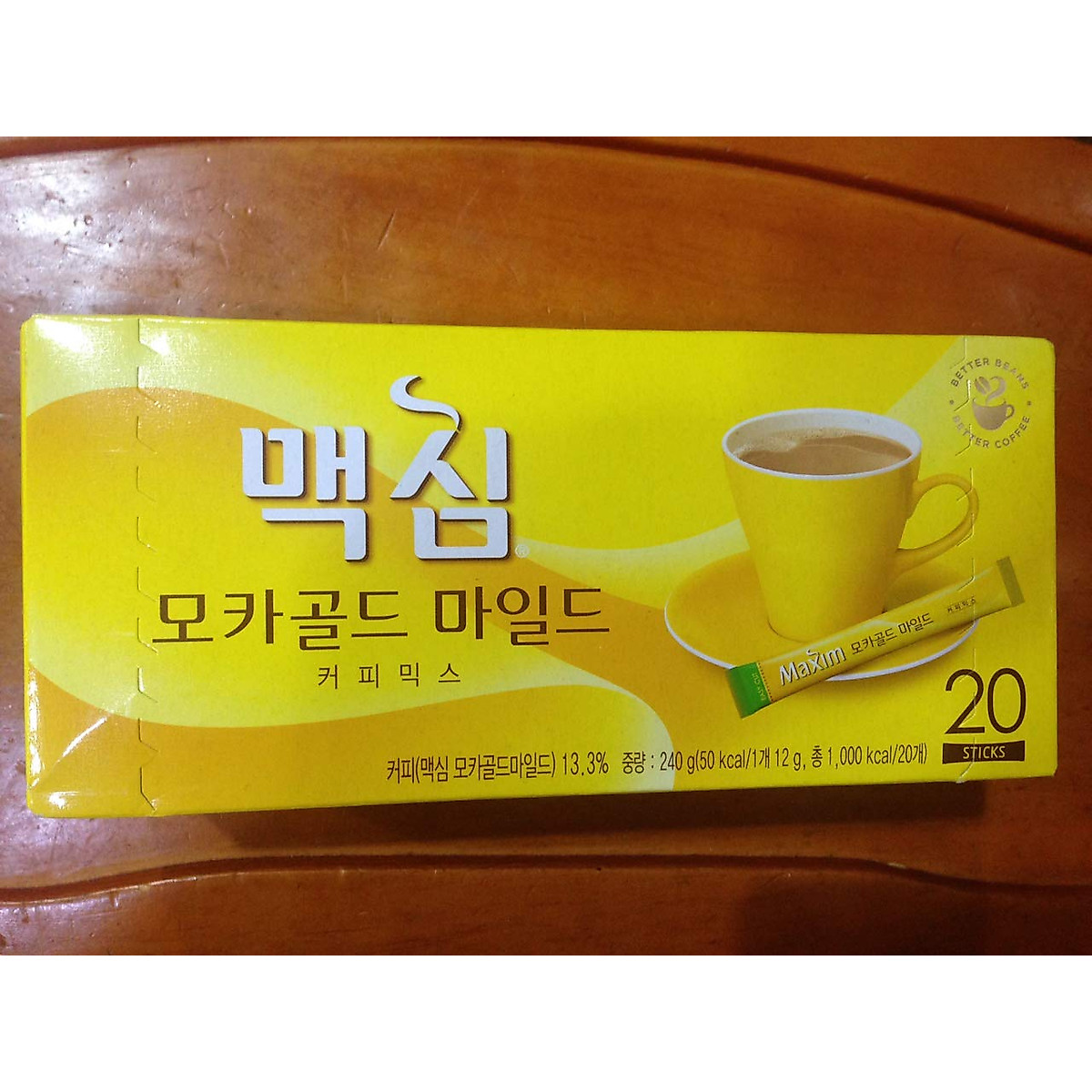 Maxim Mocha Gold Korean Instant Coffee 20 Sticks