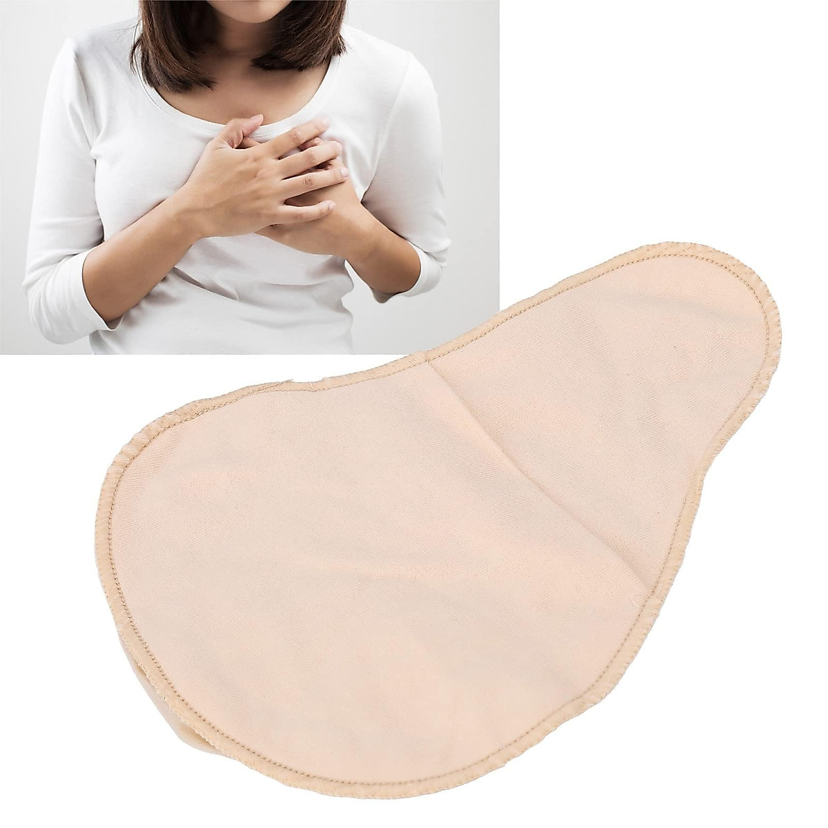Mastectomy Breast Pockets, Fake Breast Protective Case Breathable Dustproof Mastectomy Breast Prosthesis Bra (Lt)