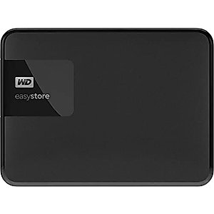 Western Digital WD WDBKUZ0020BBK-WESN Easystore 2TB External USB 3.0 Portable Hard Drive - Black