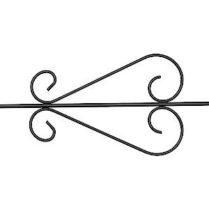 2 Pack Garden Trellis, for Climbing Plants 60" x 18" Black Steel Potted Support Vines Metal Wire Plant Trellis for Climbing Vegetables Flower Patio Roses Cucumbers