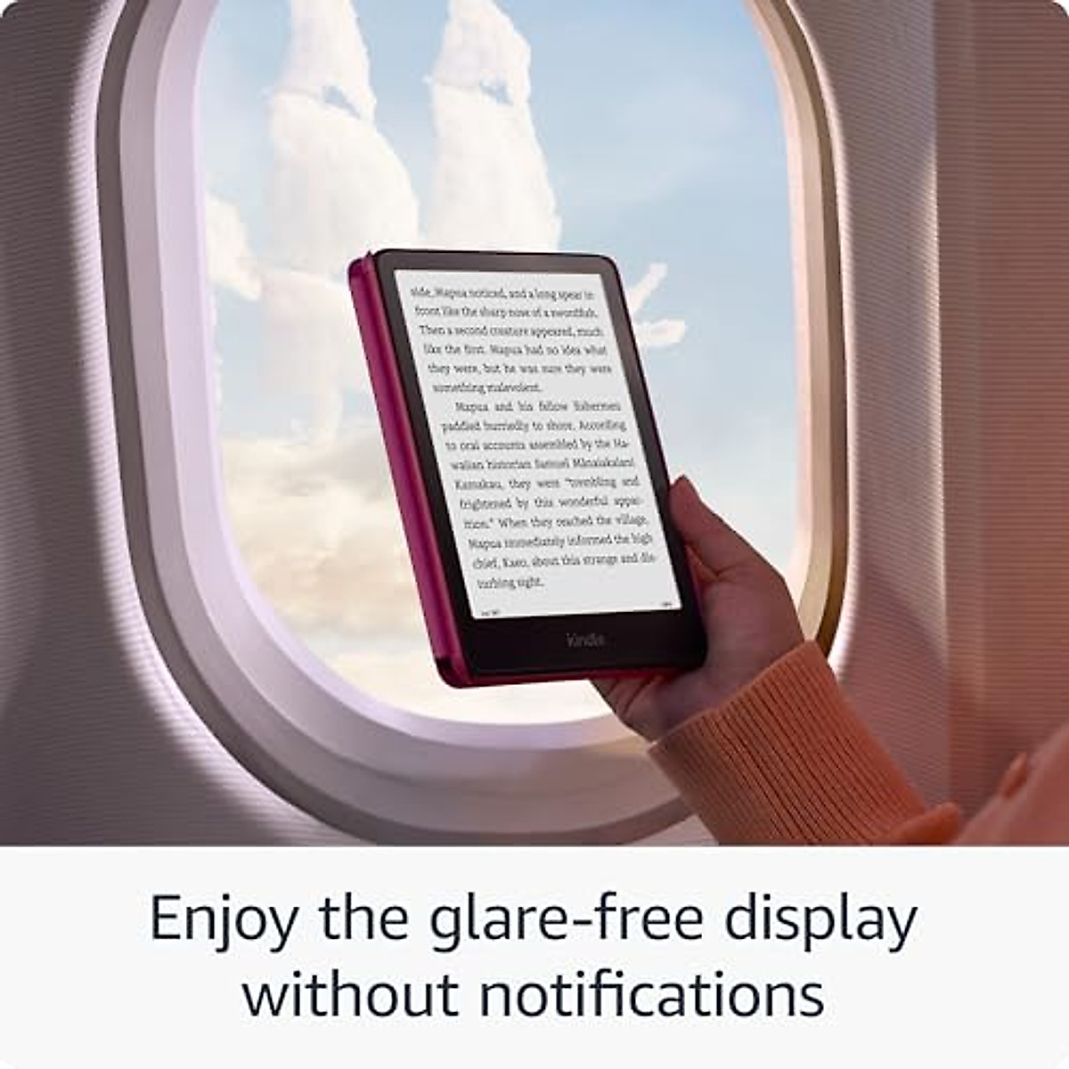 All-new Amazon Kindle Paperwhite (16 GB) – Our fastest Kindle ever, with new 7" glare-free display and weeks of battery life – Raspberry