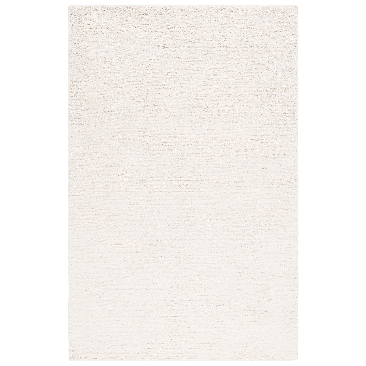 SAFAVIEH Casablanca Collection Area Rug - 8' x 10', Ivory, Handmade Stripe Wool 0.8-inch Thick, Ideal for High Traffic Areas in Living Room, Bedroom (CSB792A)