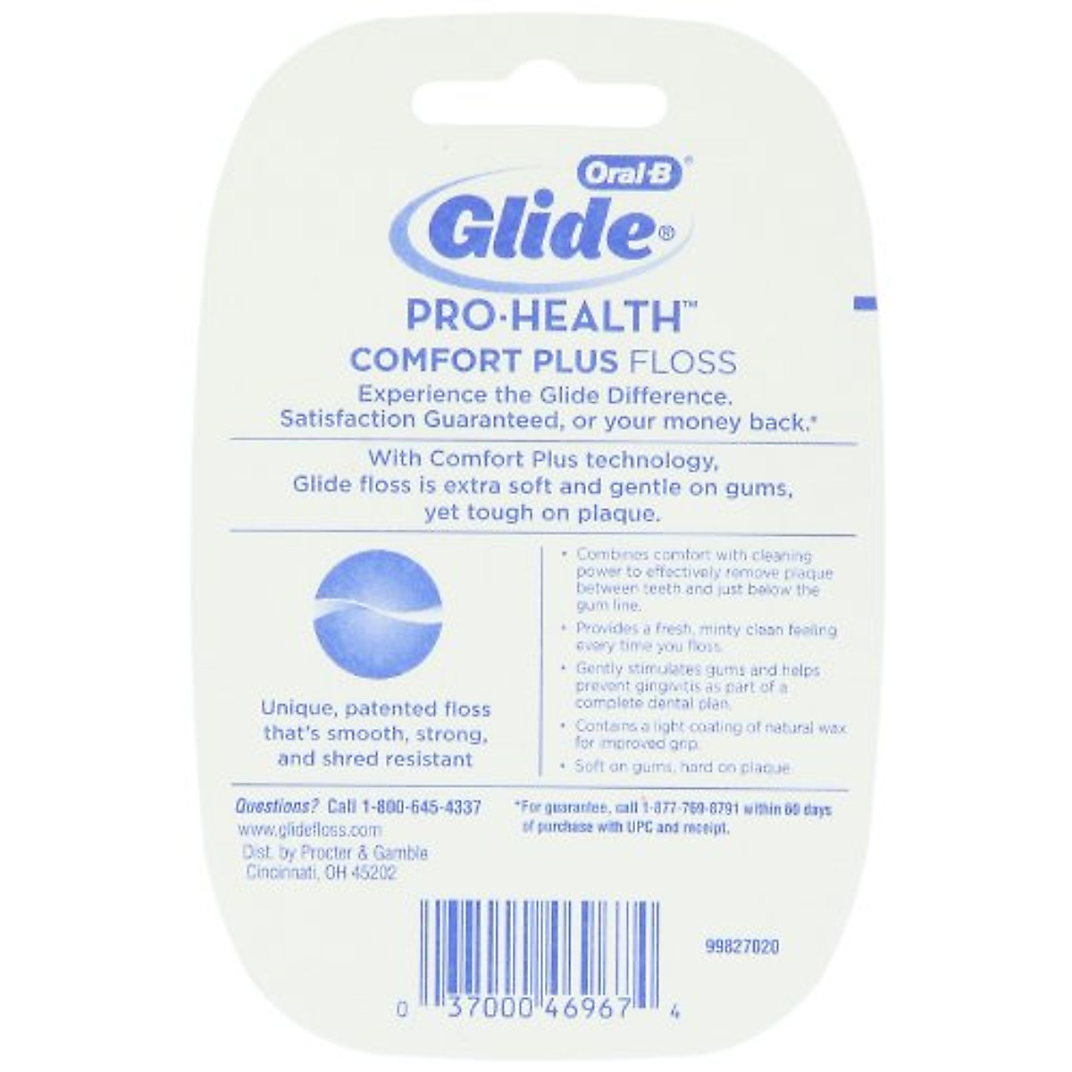 Oral-B Glide PRO-HEALTH Comfort Plus Dental Floss, Mint, 1 Count
