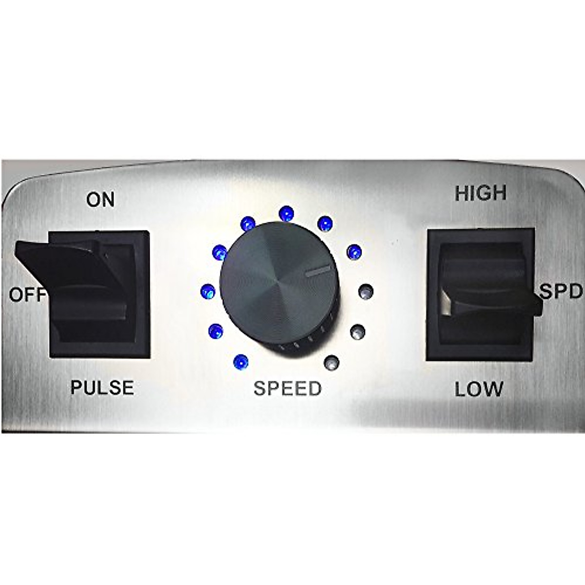 Omega OM6560S Blender Powerful 3 Peak HP Features Easy to Use Toggle Controls Plus Dial Speed Control with 10 Variable Speeds Includes Pulse and Stainless Steel Blade, Silver