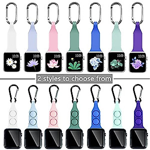 Compatible for Apple Watch Band-Replaceable Apple Watch Keychain,Necklace Pendant,Fob,Clip On,Carabiner,Pocket Watch Case,Lanyard,Arm,Nurse Watch Band