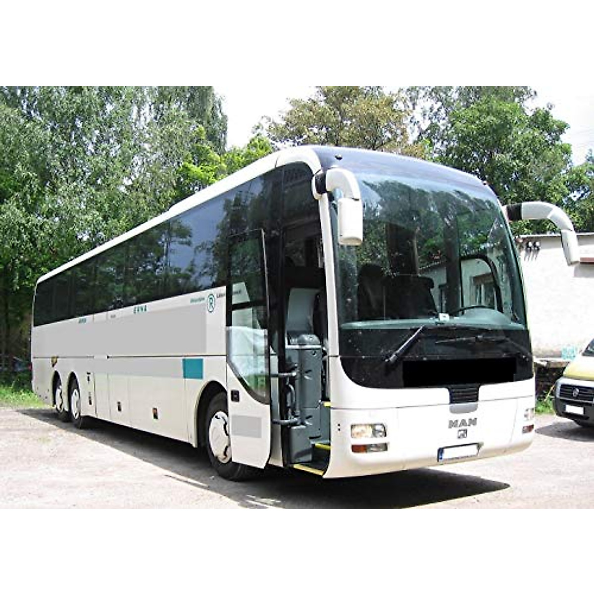 1:50 Scale Diecast Metal Model Bus Man Lion's Coach Russian Airflot - Collectible Die-cast Toy Cars